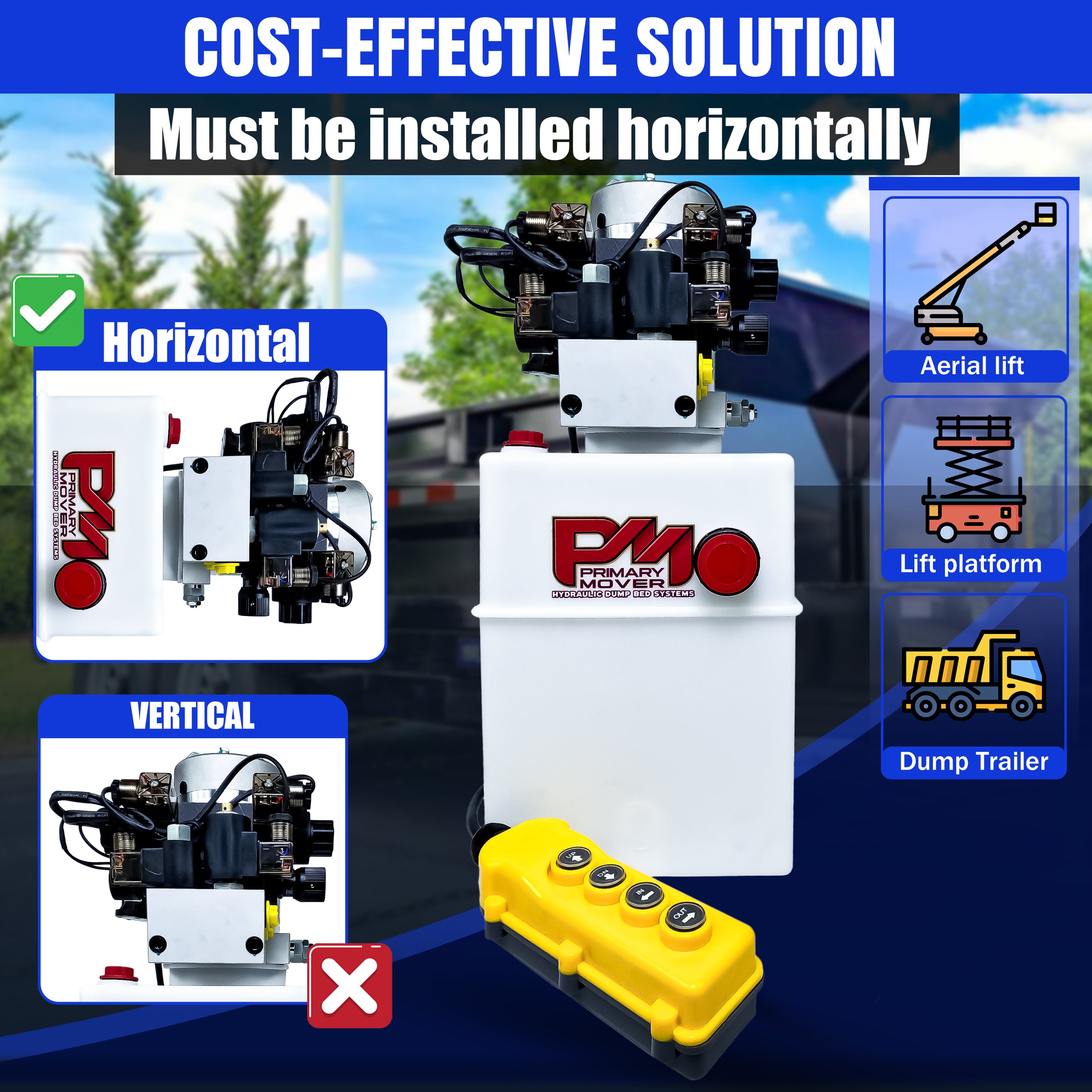 Primary Mover 12Vdc Single Double Pump.