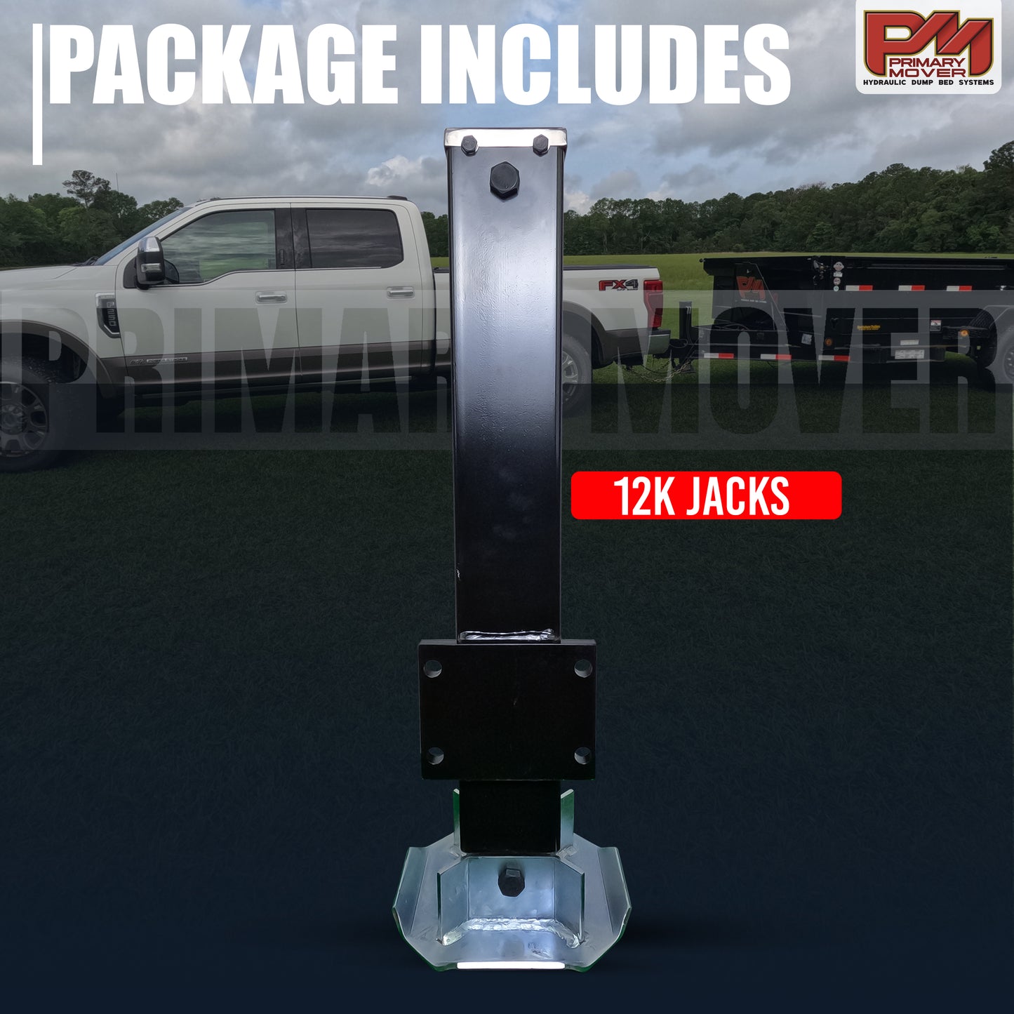 12k Hydraulic Trailer Jack "Weld On" or "Bolt On" – Primary Mover