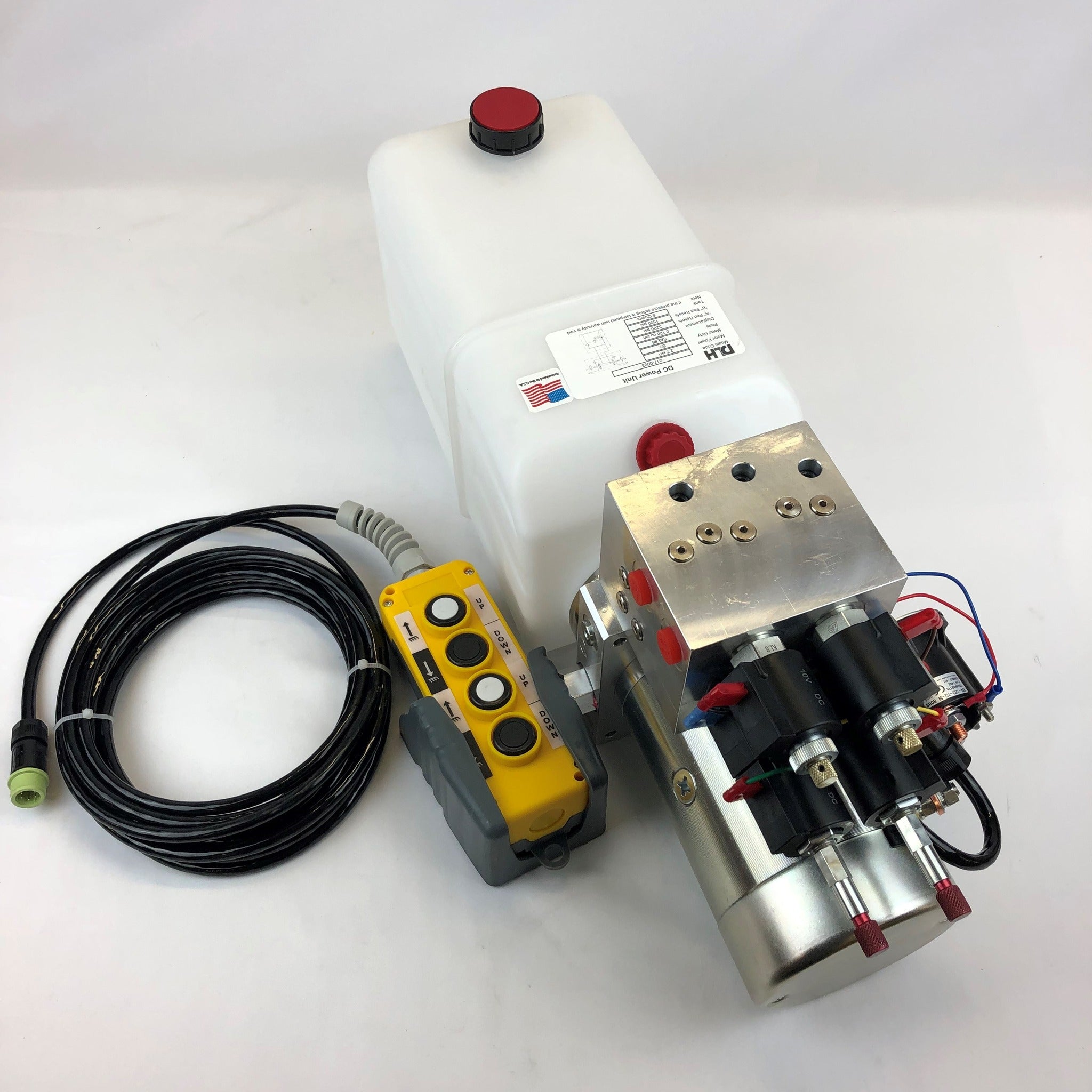 Primary Mover 12V Dual Double-Acting Hydraulic Dump Trailer Pump | DTP