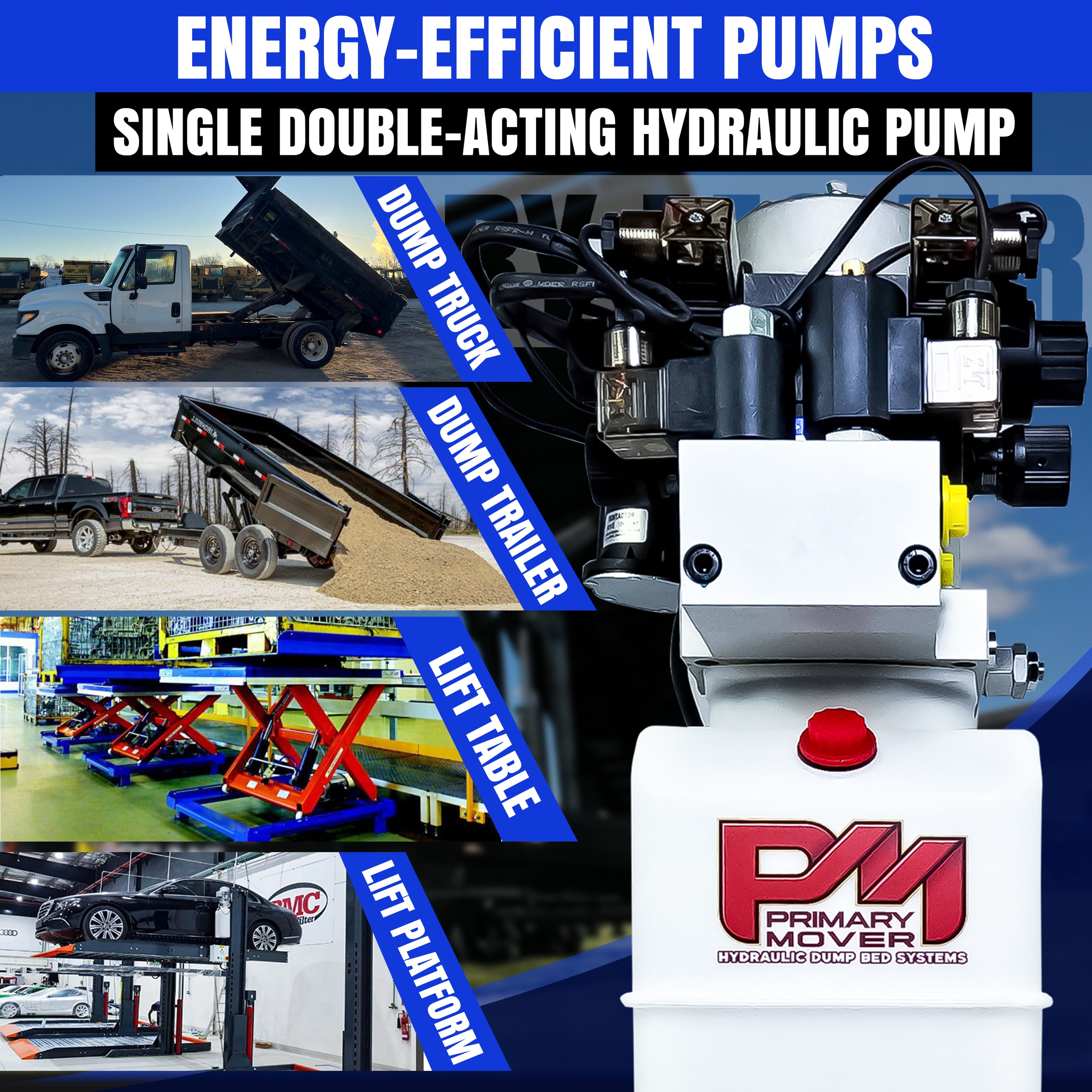 Primary Mover 12Vdc Single Double Pump.