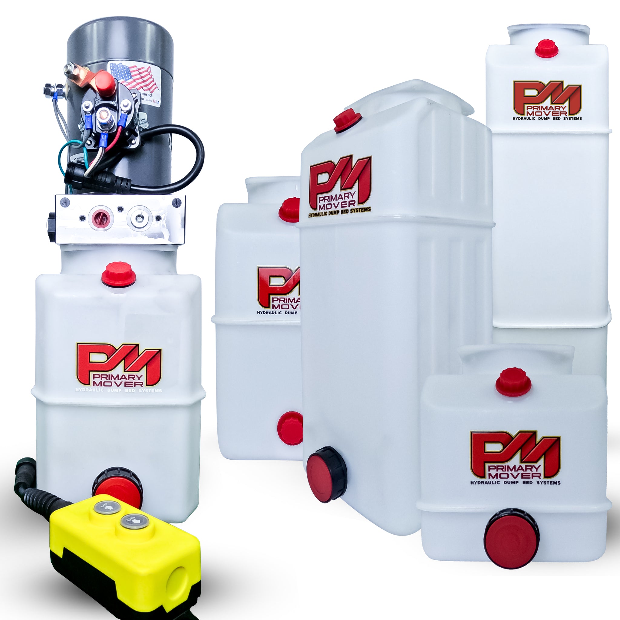 KTI 12V Single-Acting Hydraulic Pump - Poly Reservoir – Primary Mover