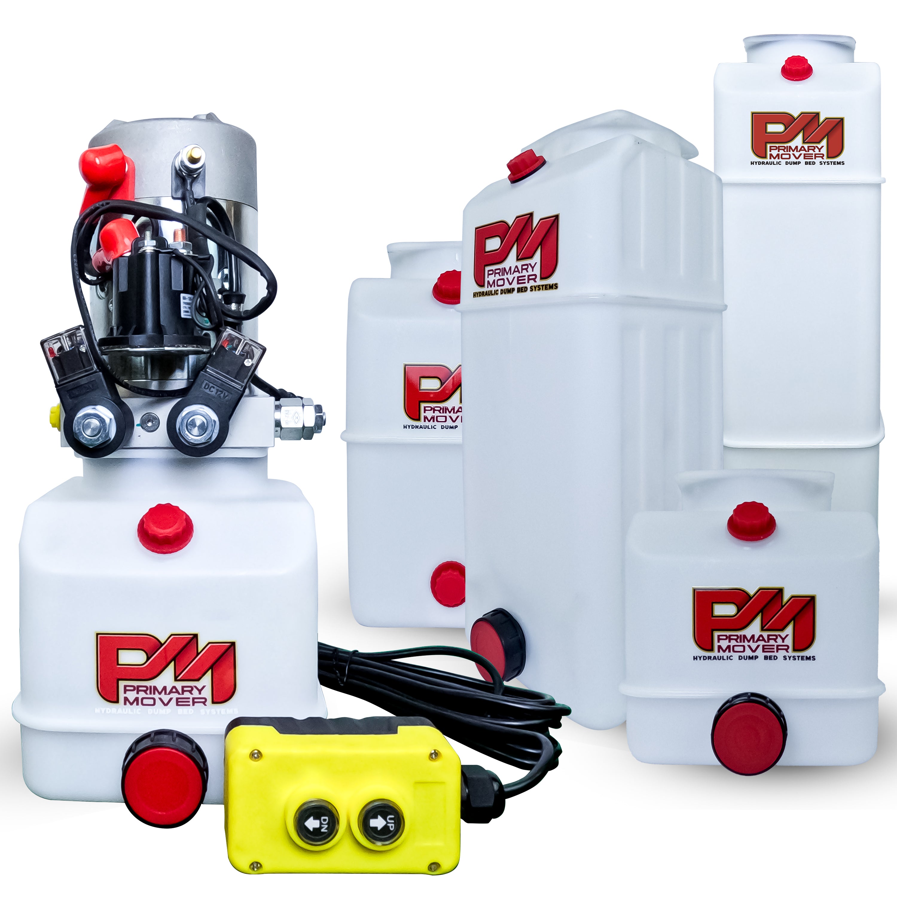 Primary Mover 12V Double-Acting Hydraulic Pump - Poly Reservoir